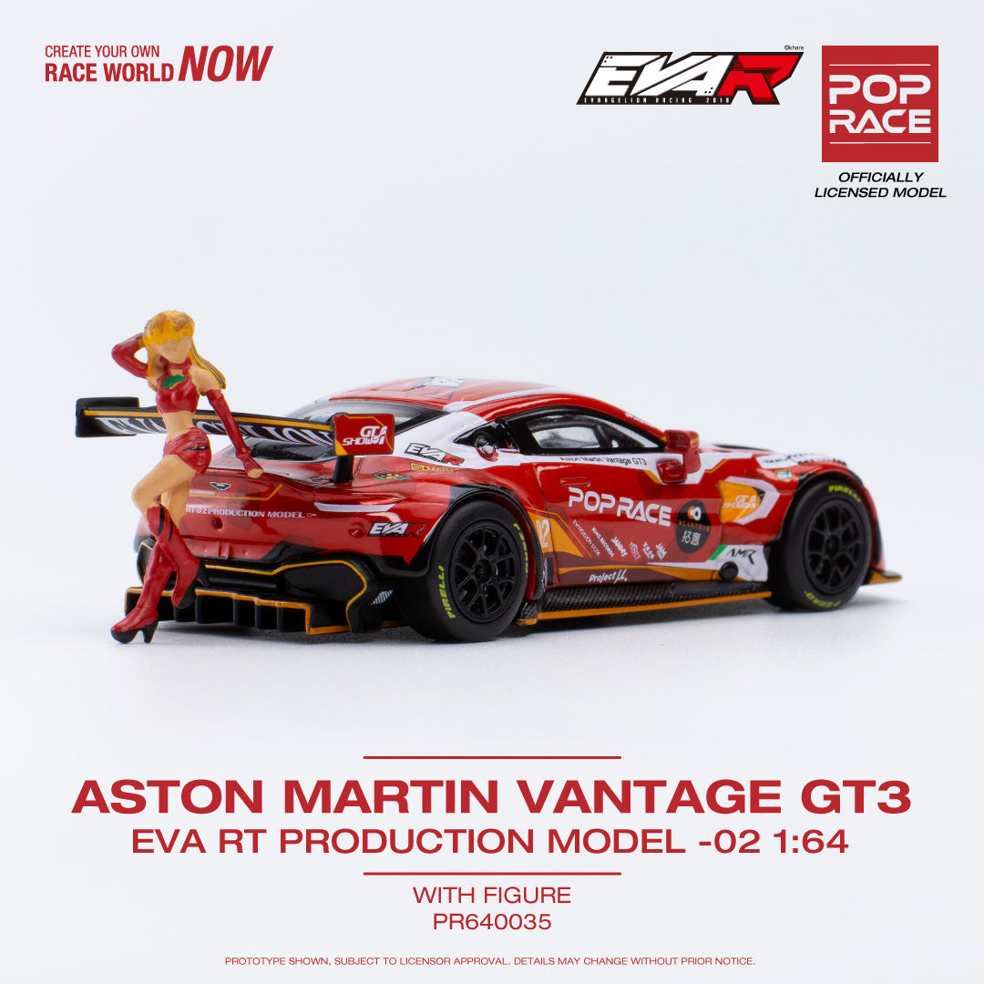 Aston Martin Vantage GT3 Eva RT Production Model-02 mit Figur - Pop Ra – Modelcars Passion