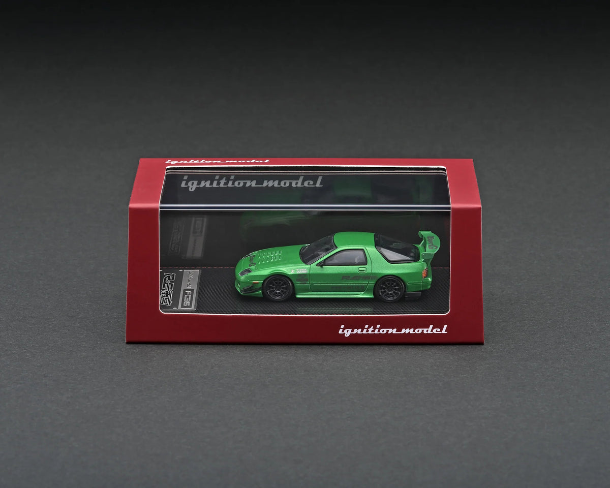 Mazda RX-7 (FC3S) RE Amemiya (Green Metallic) - Ignition Model - 1:64 ...
