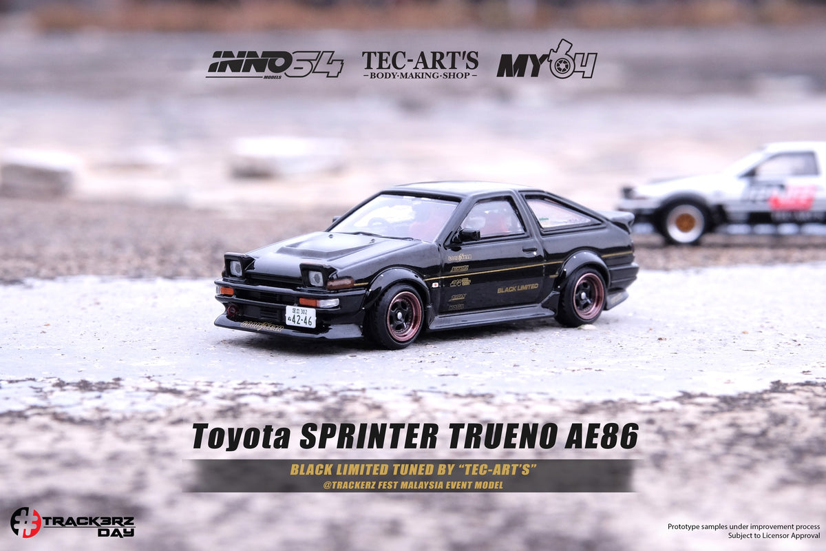Toyota Sprinter Trueno AE86 Black Limited Tuned by Tec Art's - INNO64 ...