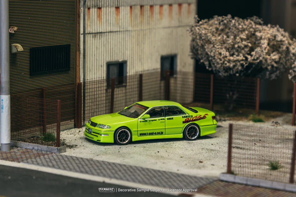 Toyota Mark II JZX100 Vertex (Light Green) - Tarmac Works - 1:64 ...