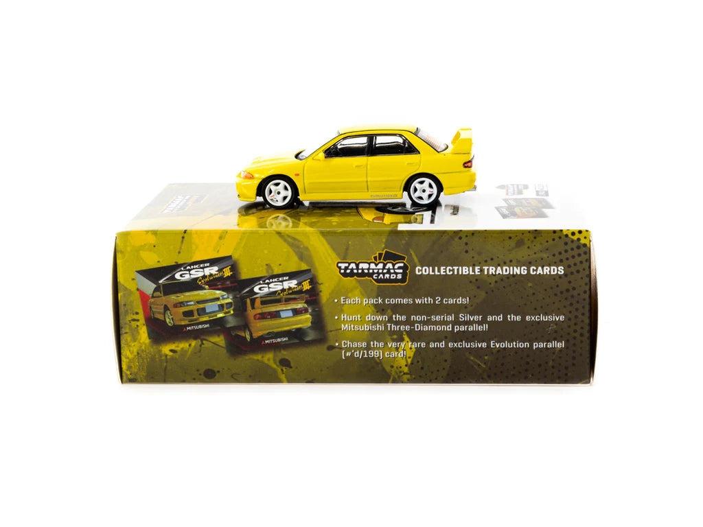 Mitsubishi Lancer GSR Evolution III (Yellow) with 1 card pack - Tarmac ...