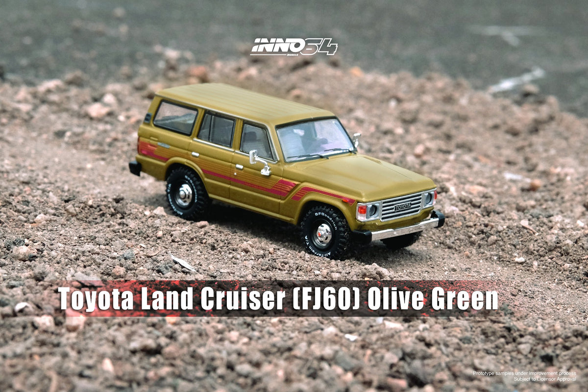 Toyota Land Cruiser FJ60 Olive Green - INNO64 - 1:64 – Modelcars Passion